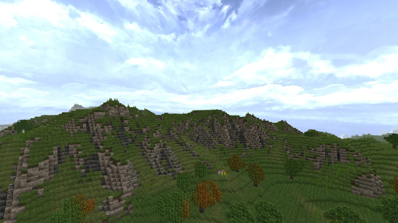 A Little Present: Procedural Hills - Landscape Minecraft Map