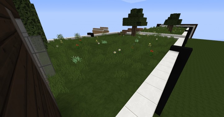 Long modern concept house 1 Minecraft Map