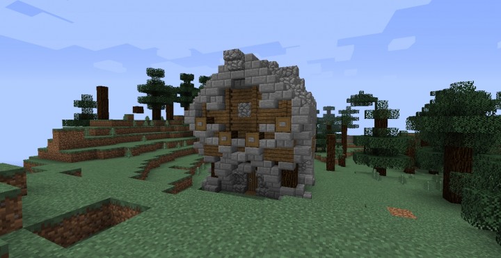 Medieval House, its so round! Minecraft Map