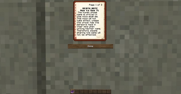 Minecraft Murderer (Death Note Version) Minecraft Map