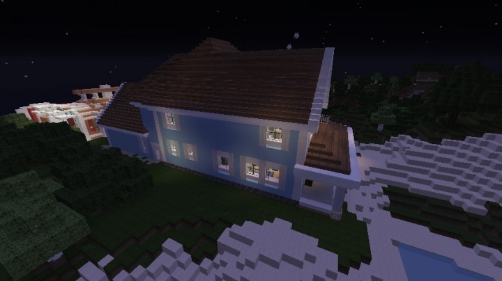 The Blue House | First Pop Reel! | Minecraft Map