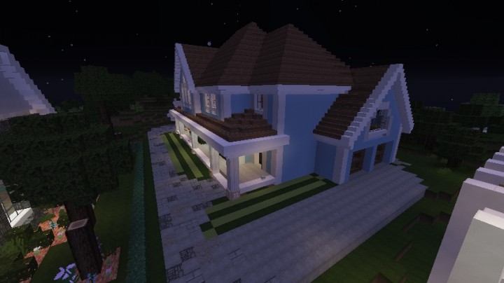 The Blue House | First Pop Reel! | Minecraft Map