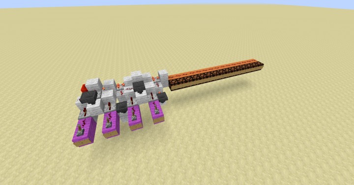 4 Bit Binary to Hexadecimal Converter Minecraft Map