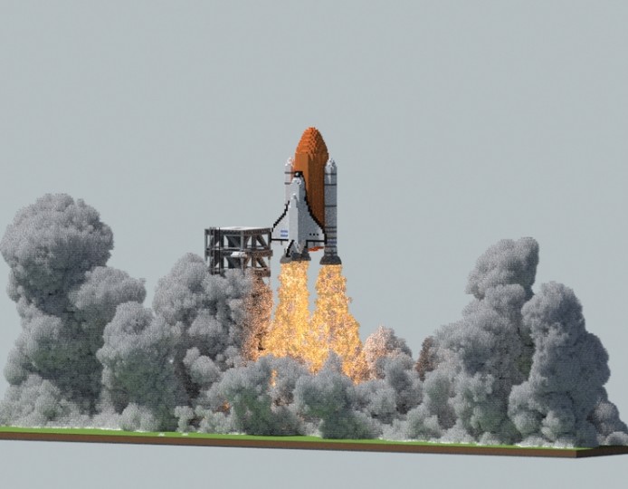 Space shuttle Minecraft Map