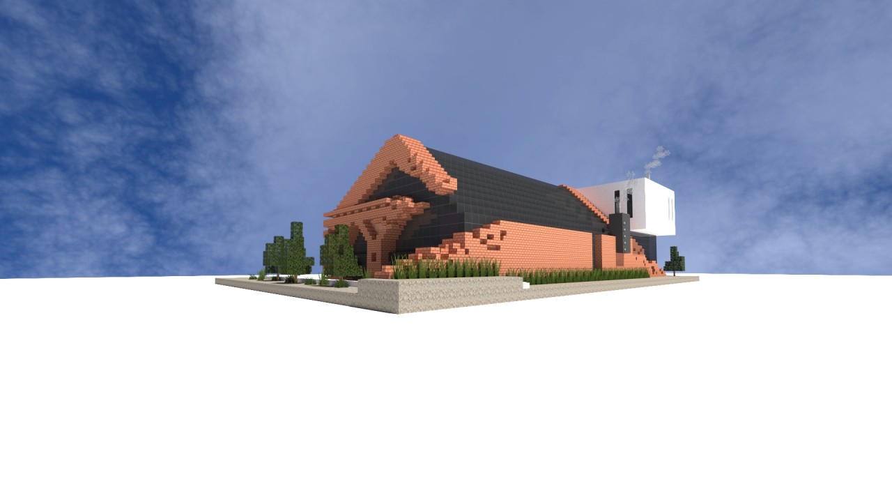 Rectangular House - Industrial Concept | Visual Architec Minecraft Map