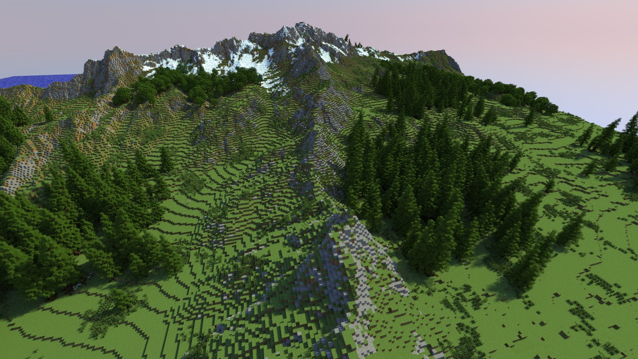 Coastal Mountain Range - Landscape Minecraft Map