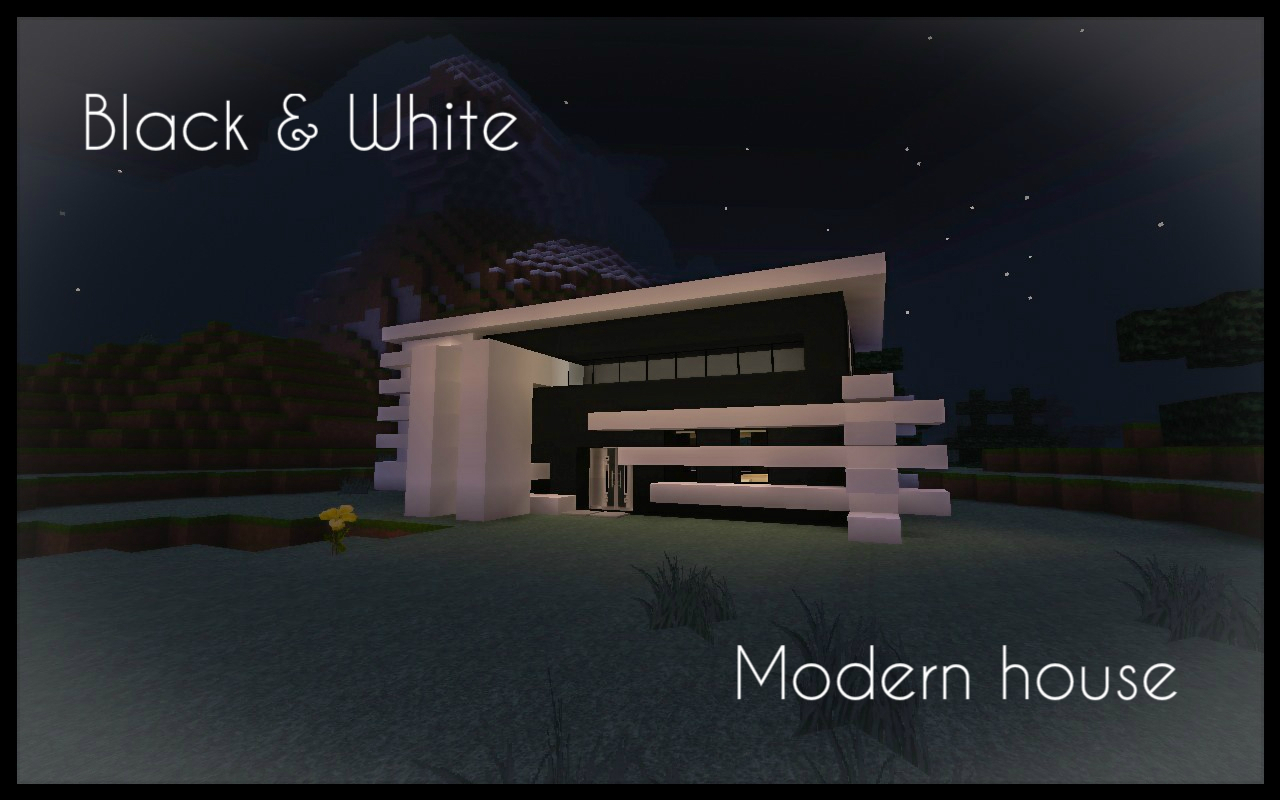 Black & White - Modern house Minecraft Map