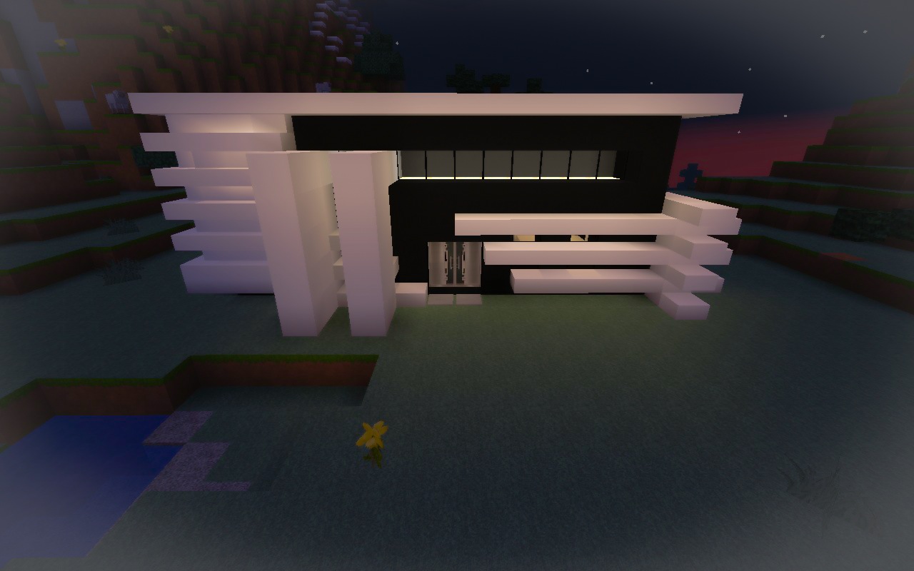 Black & White - Modern house Minecraft Map