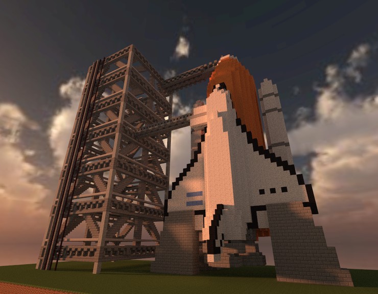 Space shuttle Minecraft Map