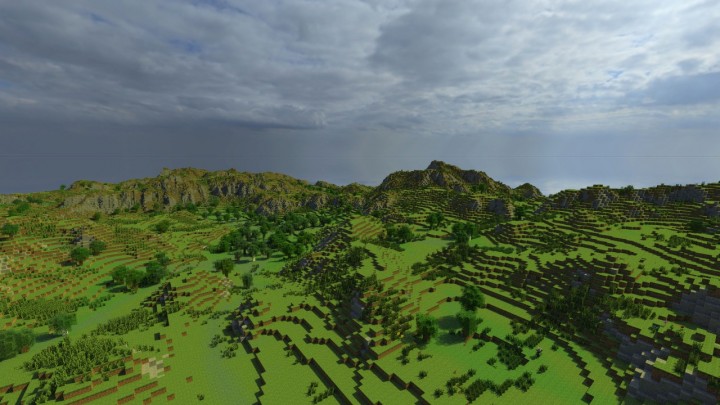 A Little Present: Procedural Hills - Landscape Minecraft Map