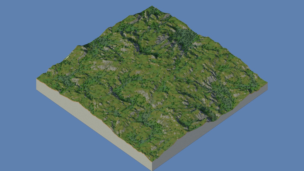 A Little Present: Procedural Hills - Landscape Minecraft Map