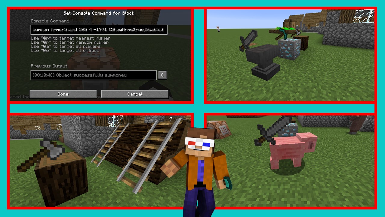 Floating Tool Decorative Effect Minecraft Map