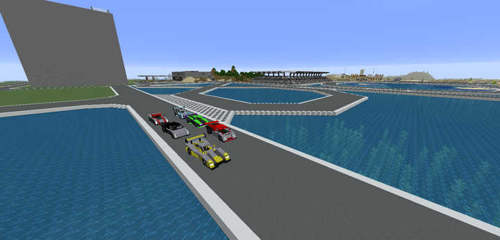 Miles of roads and race tracks Minecraft Map