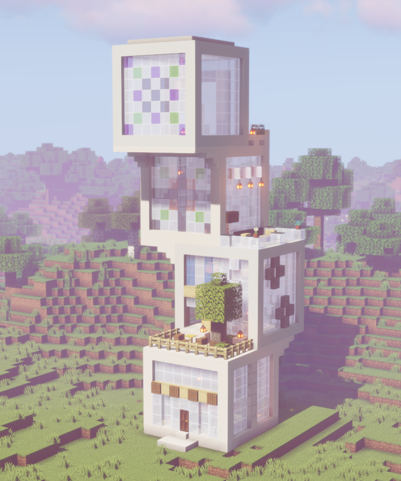 Cubo⁴ - A modern cubic House Minecraft Map