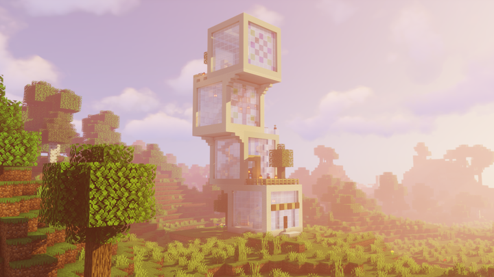 Cubo⁴ - A modern cubic House Minecraft Map