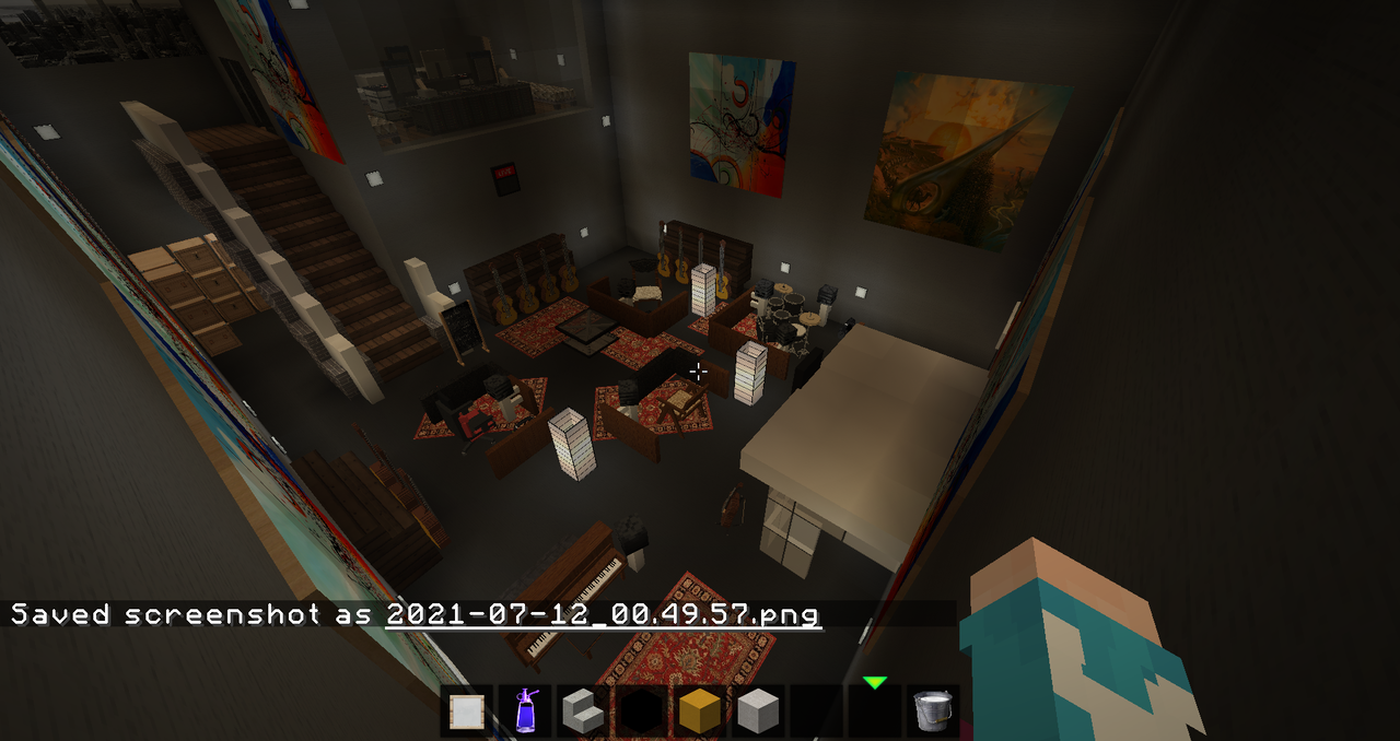 Greenwood Recording Studio (Fictional) Minecraft Map