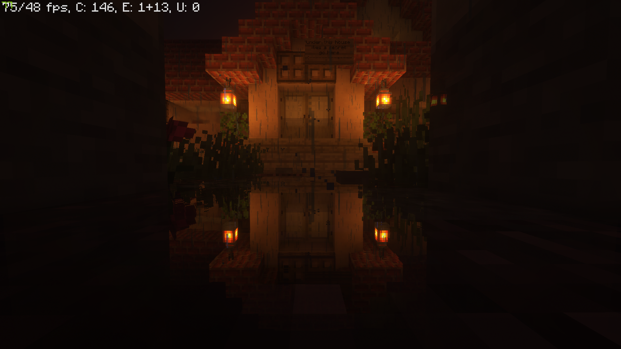 A beautiful Minecrafty House with a Underground weed farm Minecraft Map