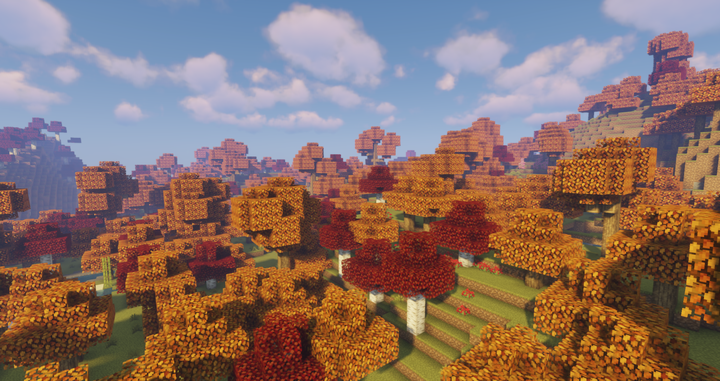 Jicklus 1.17 [ORANGE AUTUMN ADDON] Minecraft Texture Pack