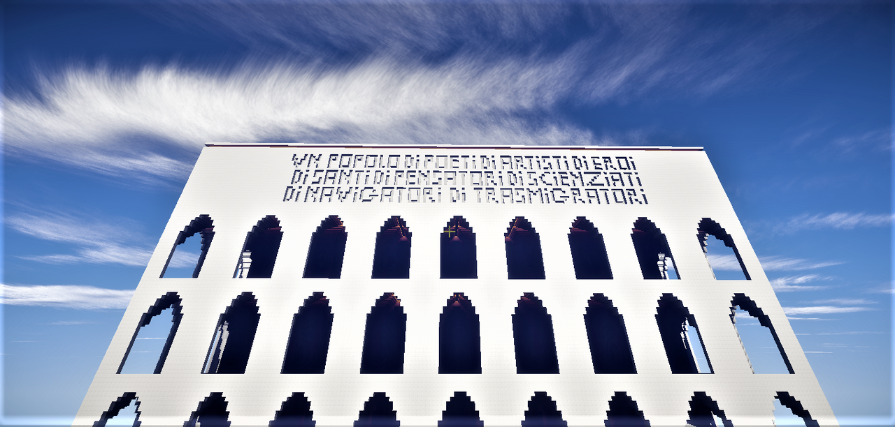 Square colosseum of Rome - palace of italian civilization Minecraft Map