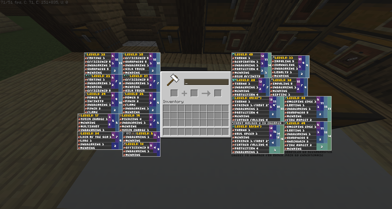 OptimalEnchantOrderGuide Minecraft Texture Pack