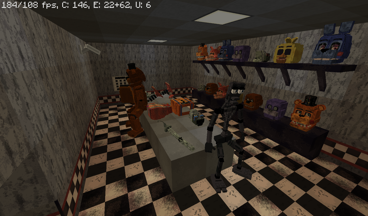 FNaF Custom Freddy's Minecraft Map