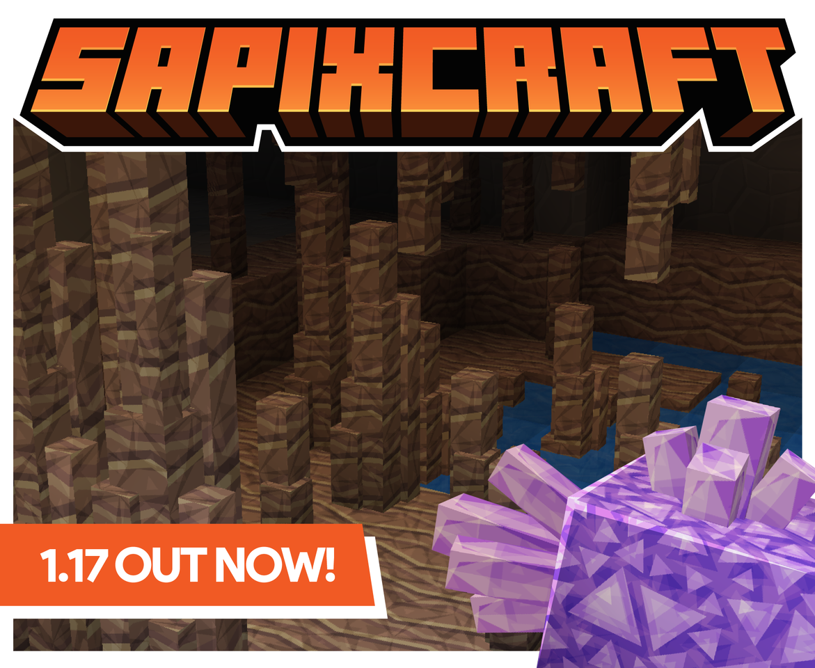 🔶 SAPIXCRAFT — 512x-16x | 1.18 | Java & Bedrock Minecraft Texture Pack