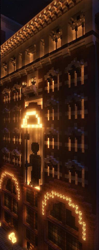 warrior's building (neomedieval+Chicago style architecture) Minecraft Map