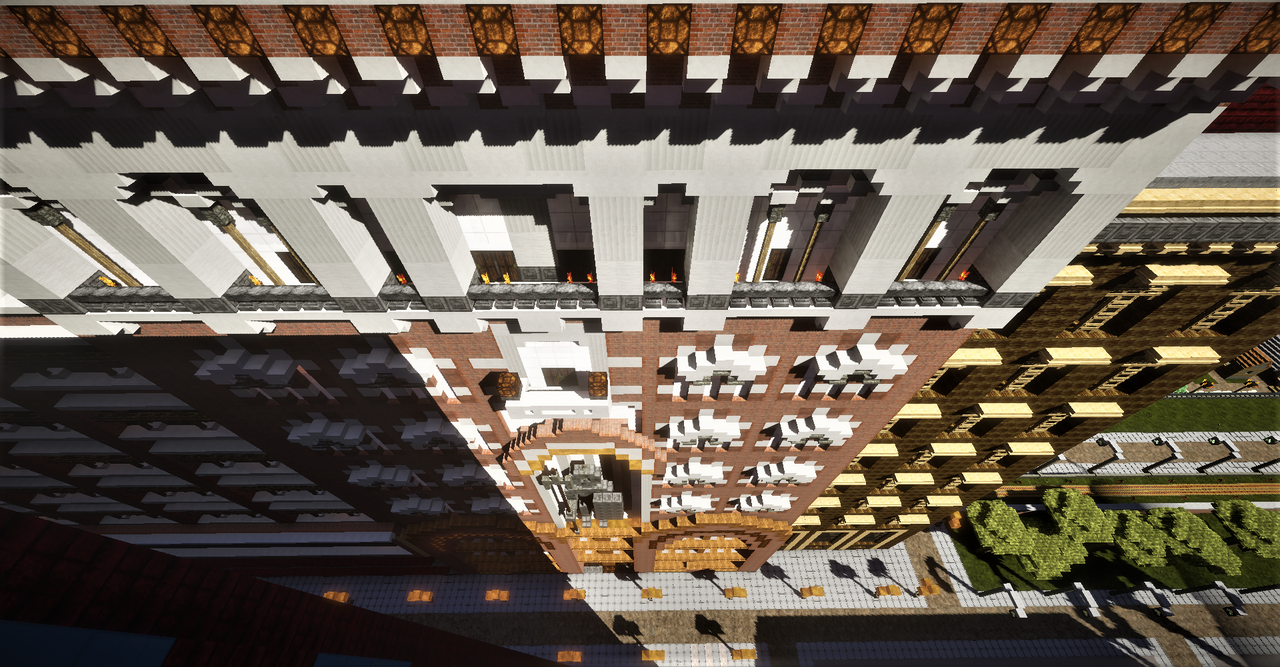 warrior's building (neomedieval+Chicago style architecture) Minecraft Map