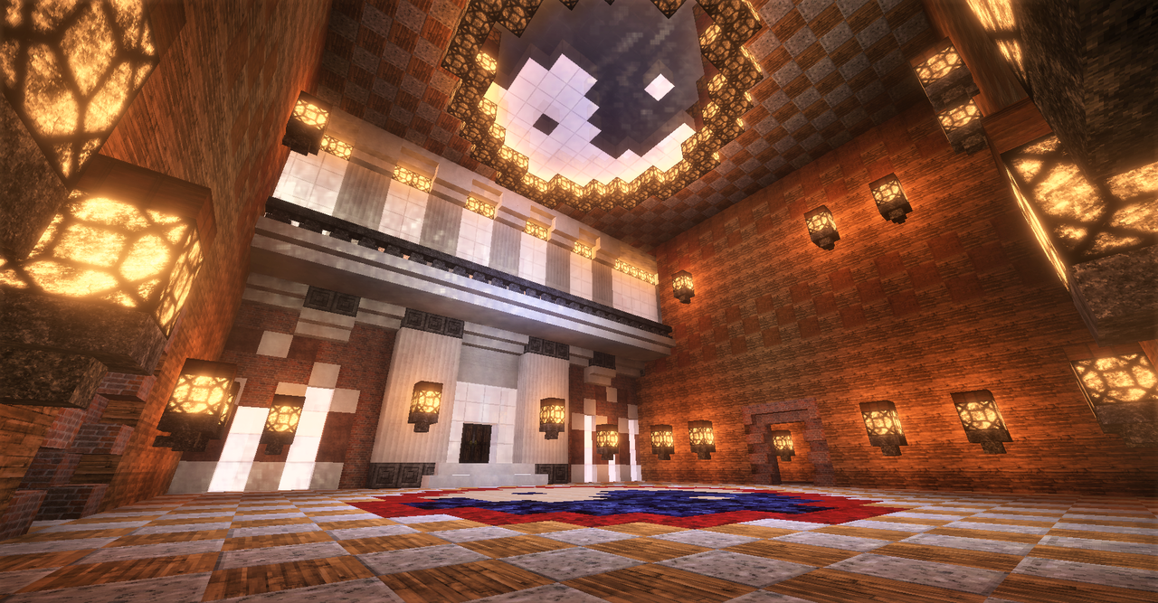 warrior's building (neomedieval+Chicago style architecture) Minecraft Map