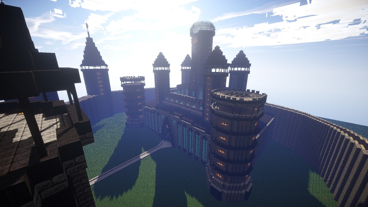 Giant Dark Medieval Castle Minecraft Map