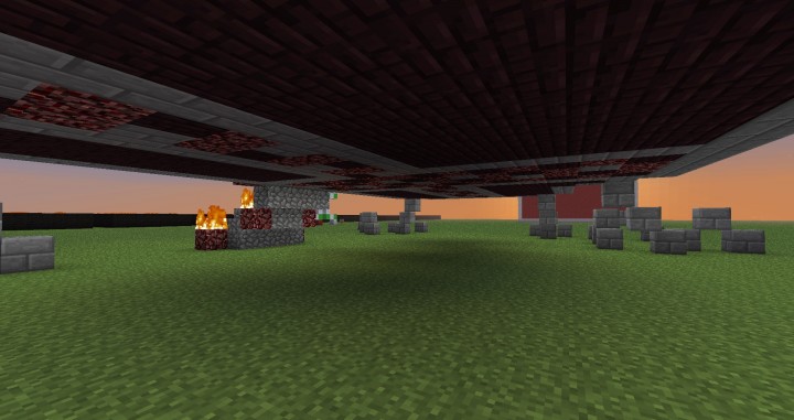 The truly very first fire building I made. Minecraft Map