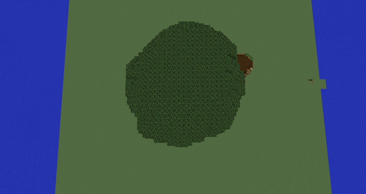 Regular Tree and First Tree I've Ever Made. Minecraft Map