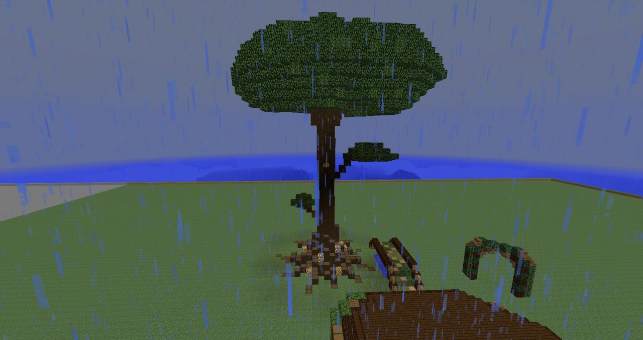 Regular Tree and First Tree I've Ever Made. Minecraft Map