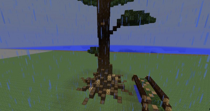 Regular Tree and First Tree I've Ever Made. Minecraft Map