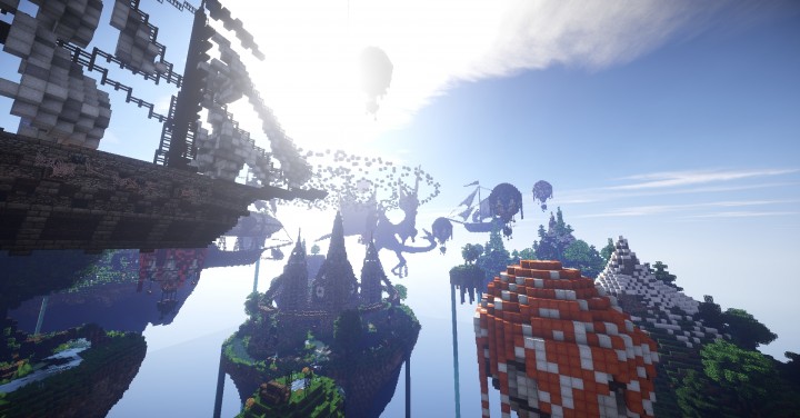 Minecraft Server Spawn Gothic/Steampunk - Skyblock Minecraft Map