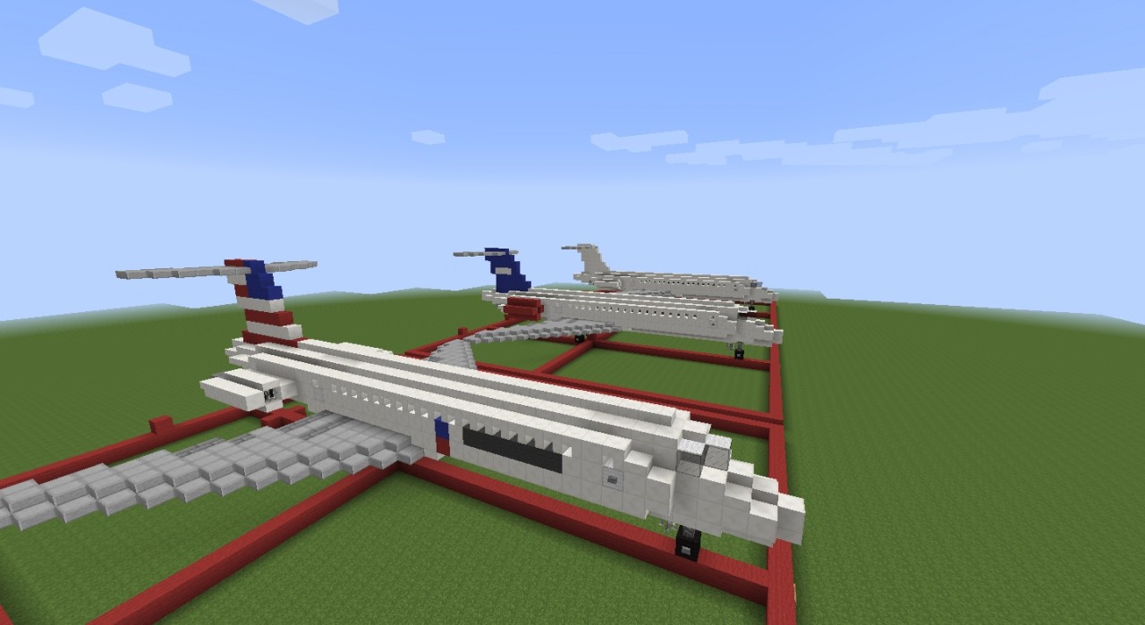 McDonnell Douglas MD-80 [8 Liveries] Minecraft Map