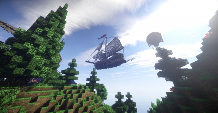 Minecraft Server Spawn Gothic/Steampunk - Skyblock Minecraft Map