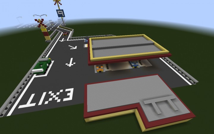 Motorway border crossing Minecraft Map