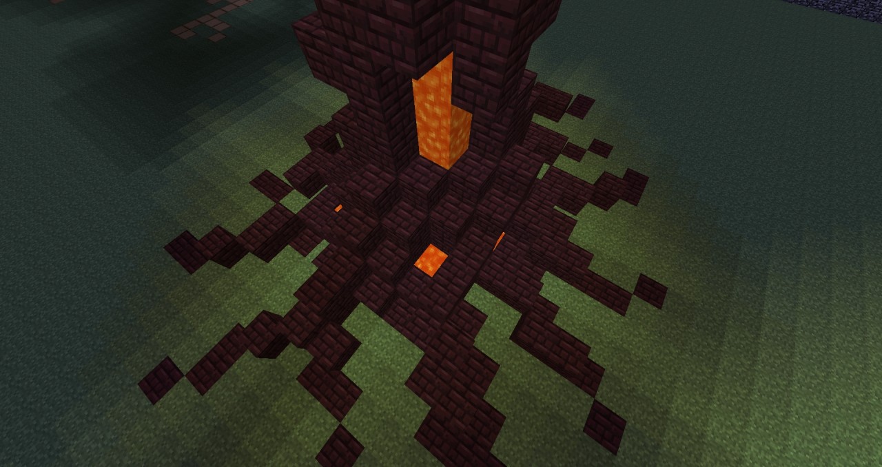 My first Fire Tree! Minecraft Map