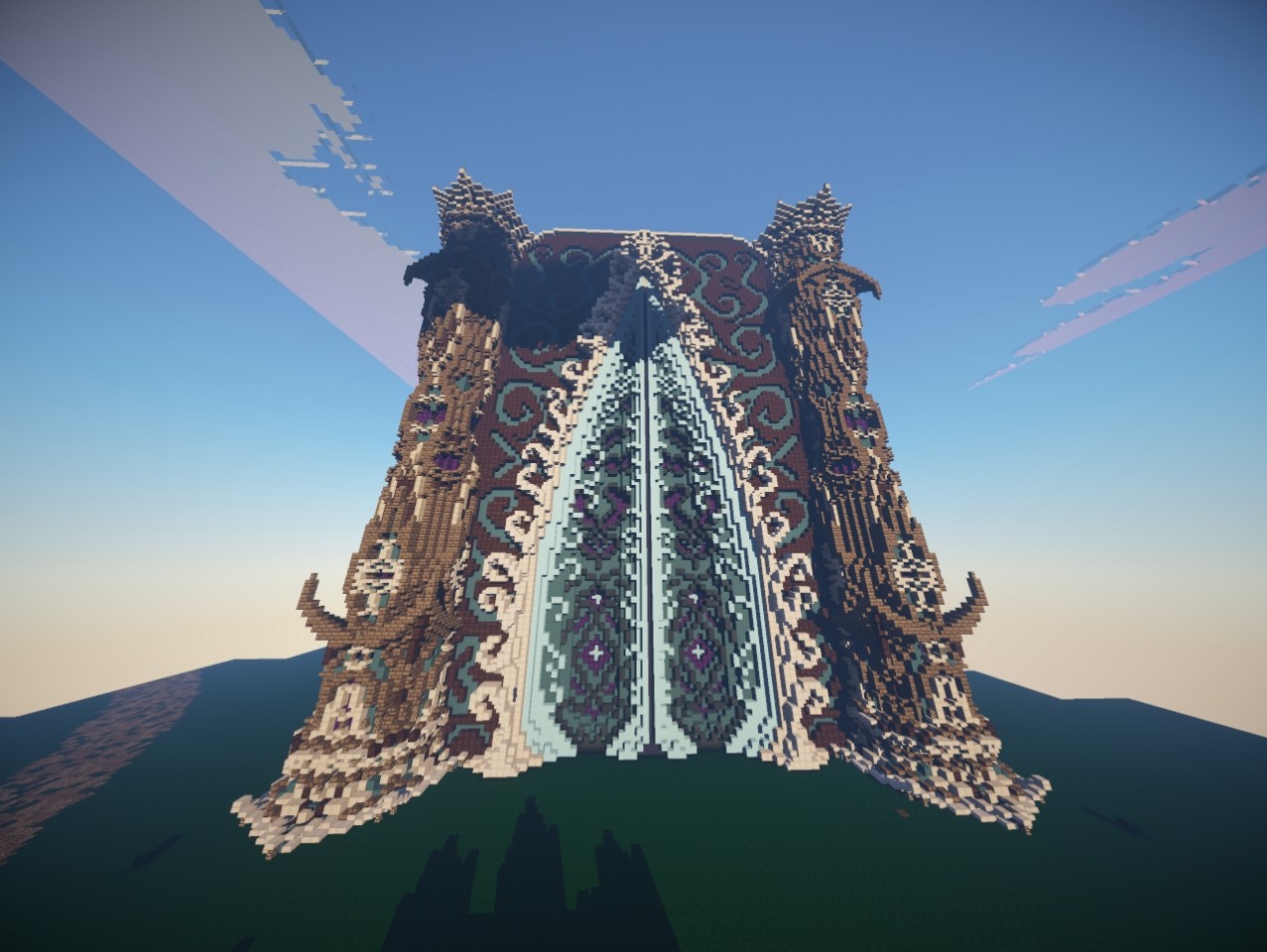 Elven Palace Entrance Doorway Minecraft Map