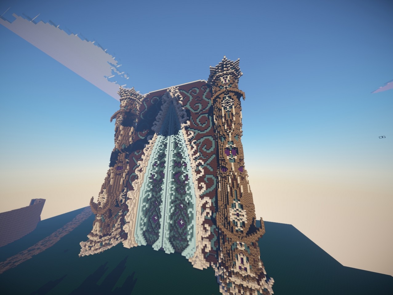 Elven Palace Entrance Doorway Minecraft Map