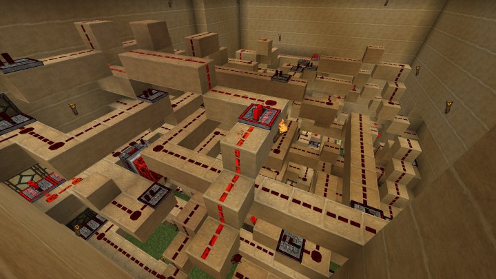 Redstone alarm system Minecraft Map