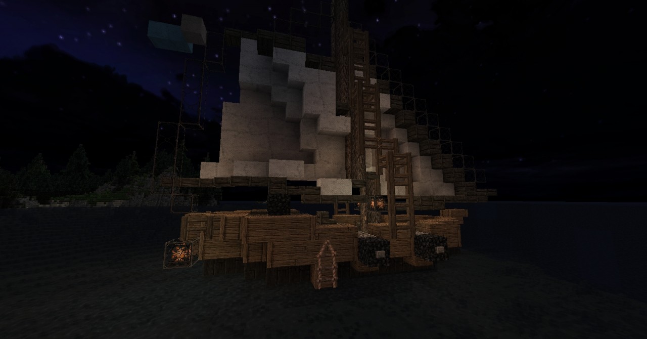 Colonial Era Warship: Gunboat Minecraft Map