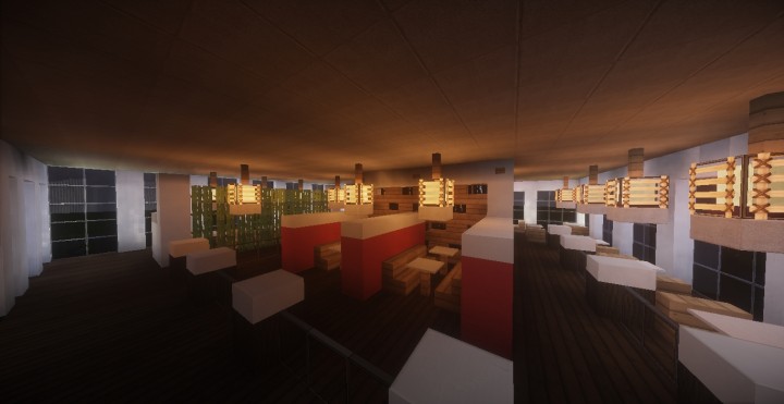 Modern Pizza Hut Restaurant Minecraft Map
