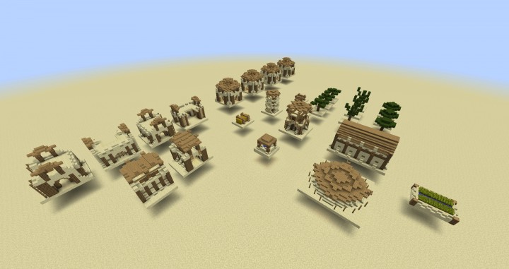 Desert Fortress Building Kit Minecraft Map