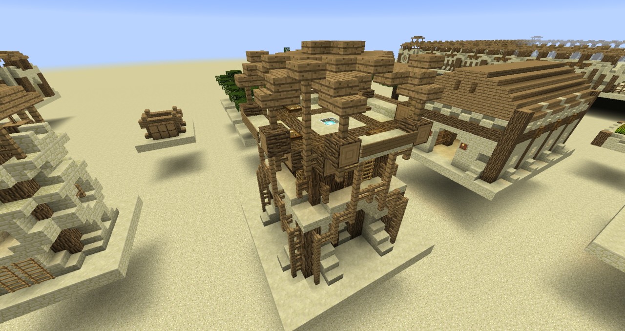 Desert Fortress Building Kit Minecraft Map