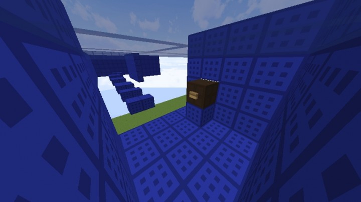 Blue Wool parkour Minecraft Map