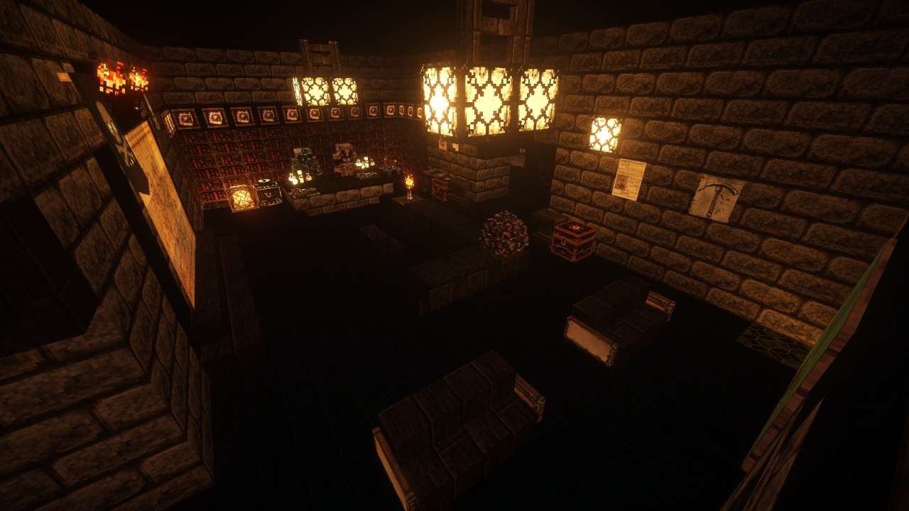 Giant Dark Medieval Castle Minecraft Map