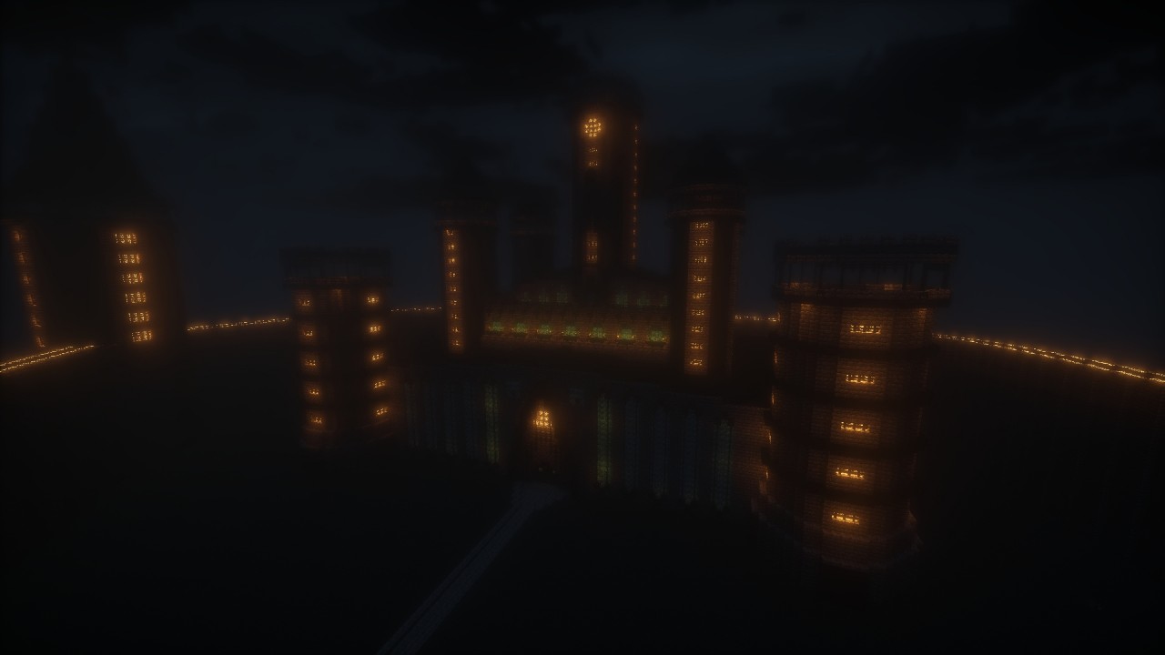 Giant Dark Medieval Castle Minecraft Map