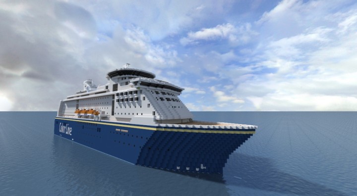 Color Fantasy - car ferry [no interior] Minecraft Map